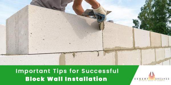 Important Tips for Successful Block Wall Installation